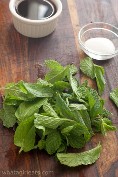 Fresh Mint Sauce For Lamb - What A Girl Eats