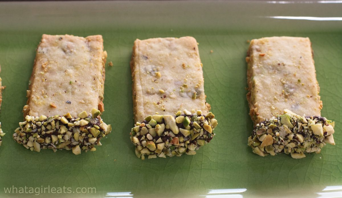 Orange Pistachio Shortbread - What A Girl Eats