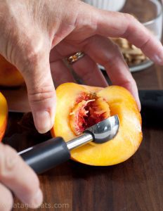 Honey-Drizzled Grilled Peaches with Mascarpone - What A Girl Eats