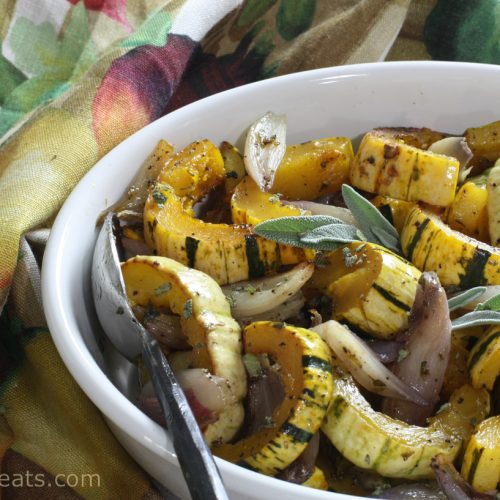 Roasted Delicata Squash With Sage - What A Girl Eats