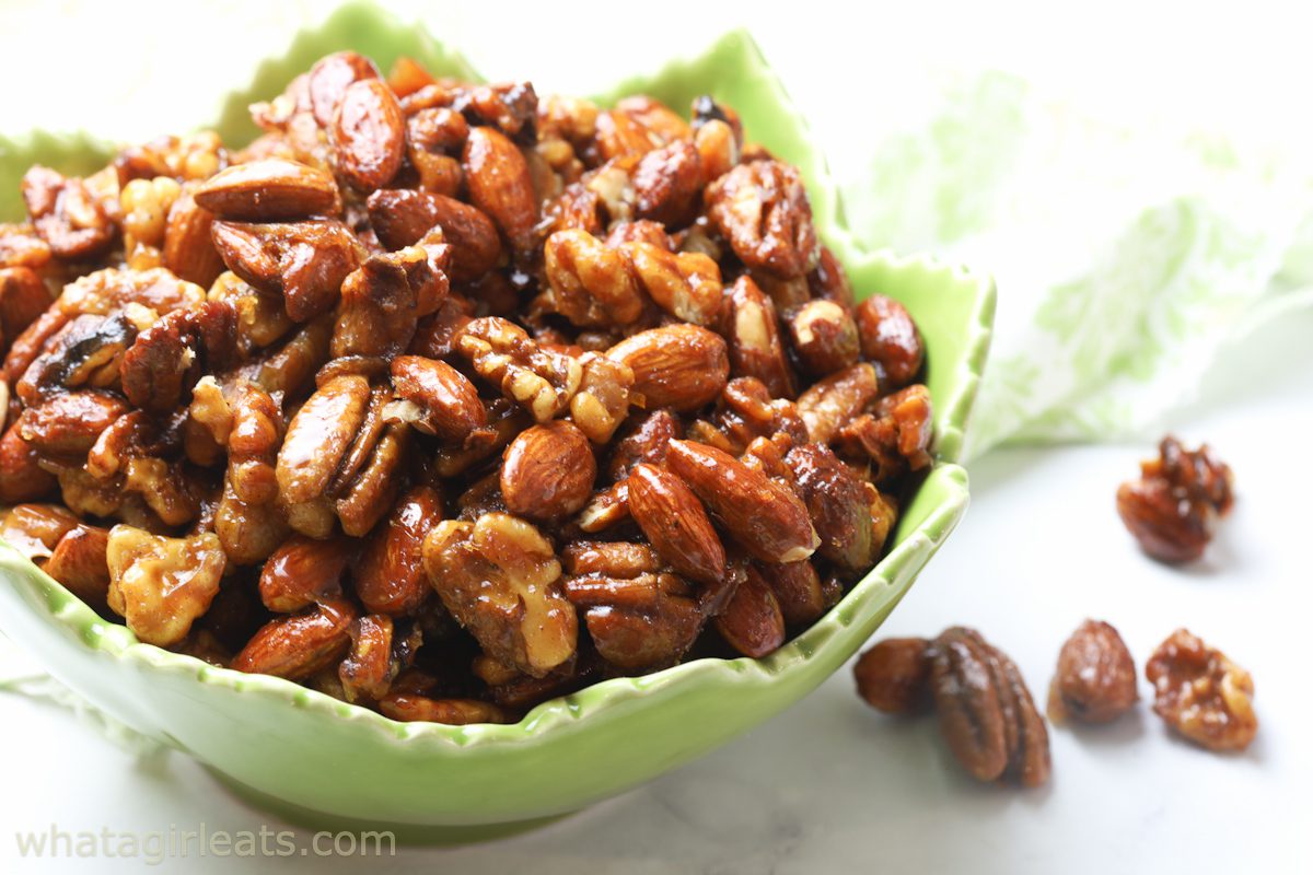 Honey-Roasted Nuts - What A Girl Eats