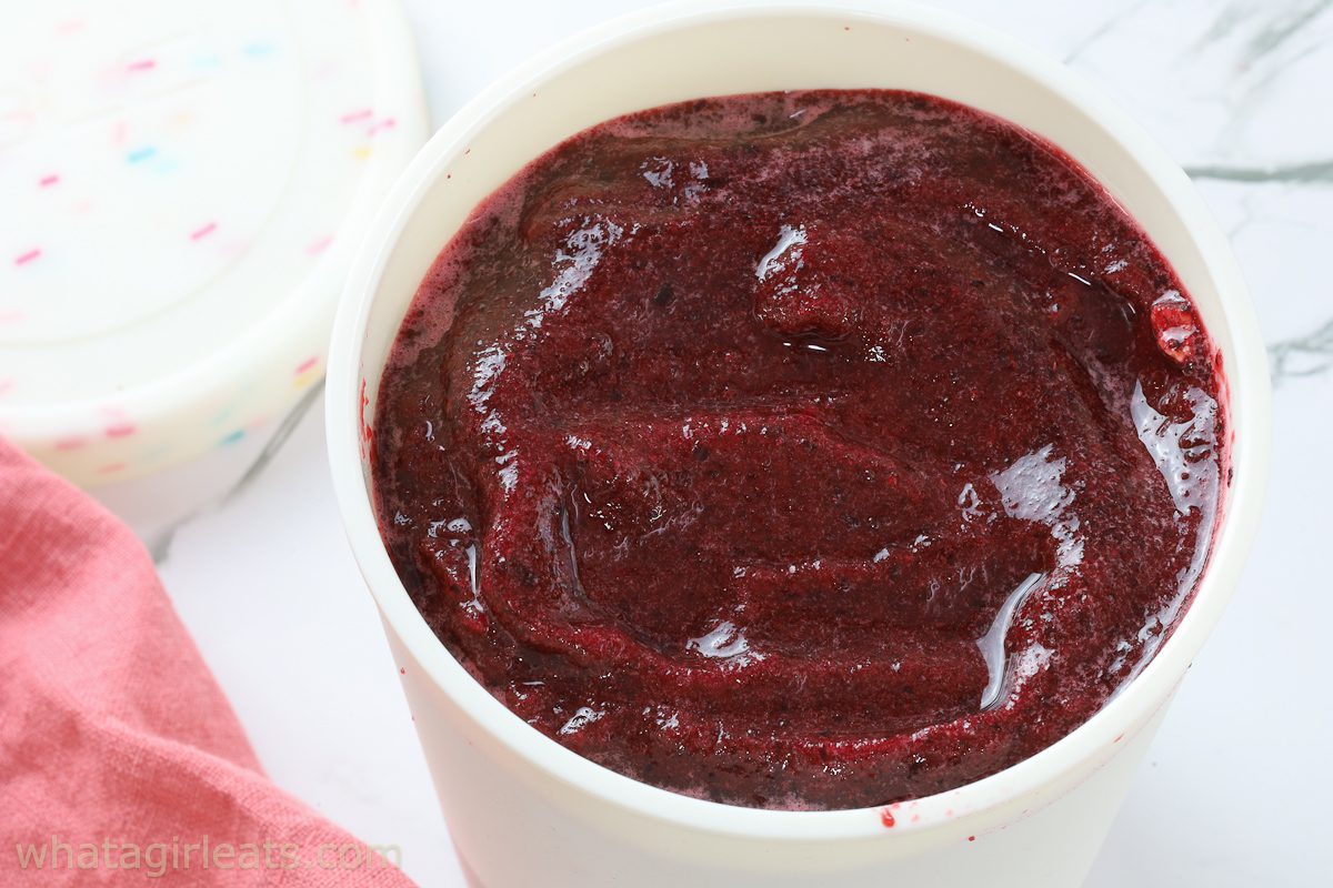Cherry Sorbet - What A Girl Eats
