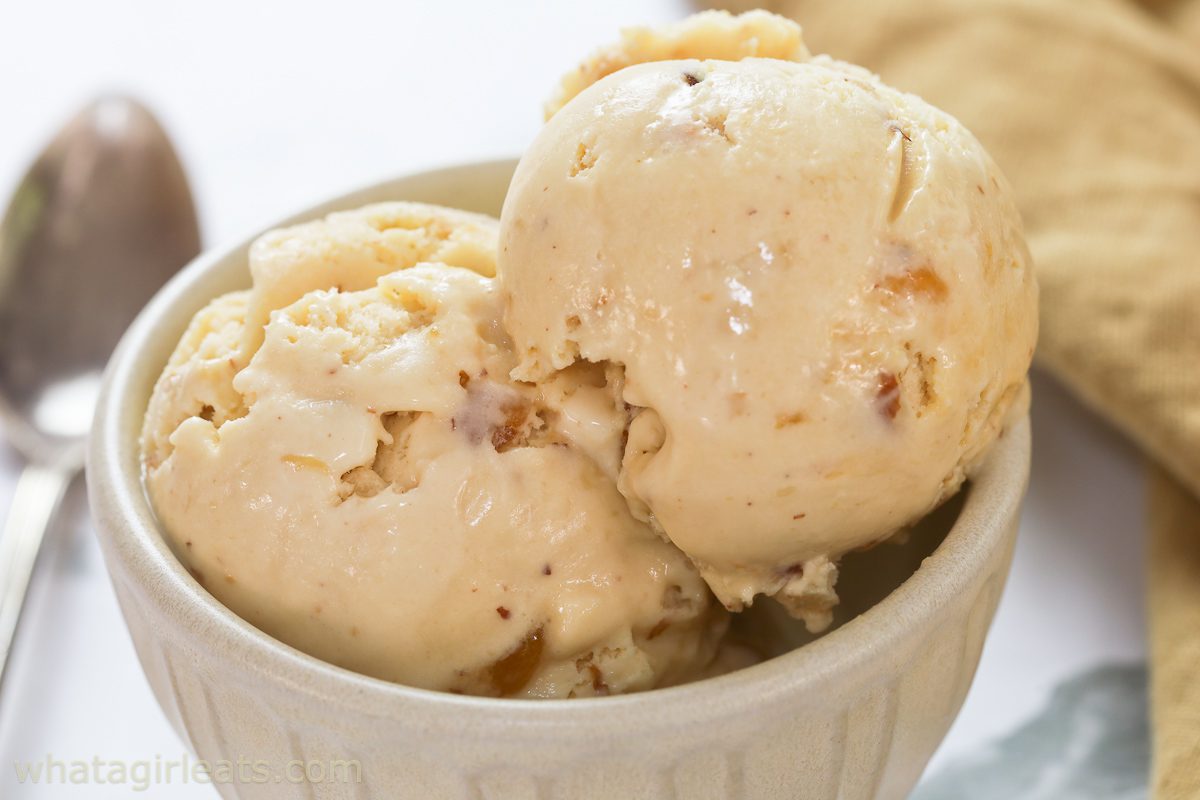 Hazelnut Ice Cream - What A Girl Eats